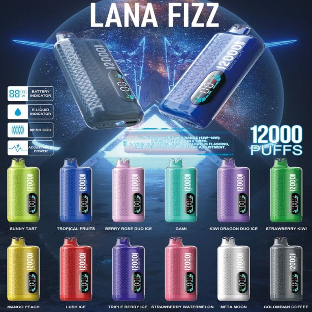 LANA FIZZ 12000 RECHARGEABLE DISPOSABLE – sgvapedisposable